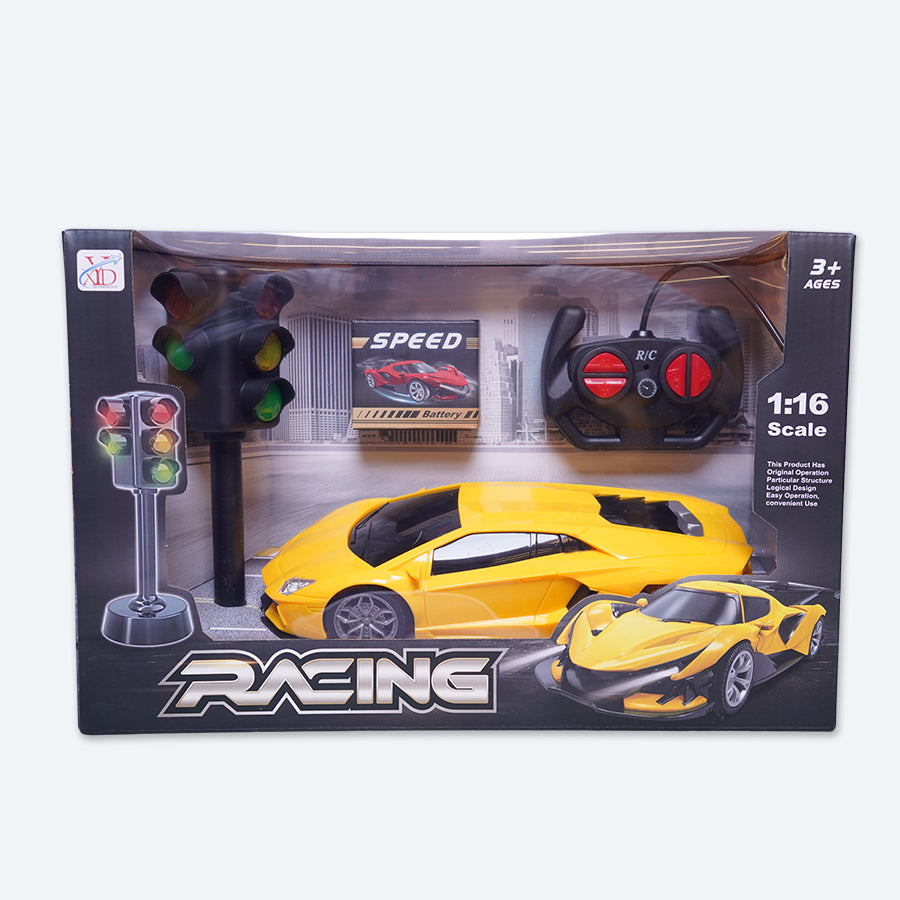 High-Speed RC Sport Car Toy Yellow Car